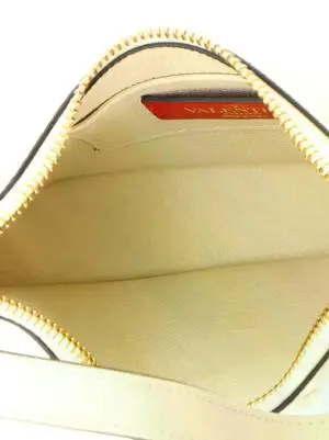 Valentino Garavani Vlogo Leather Mini Hobo Bag - White