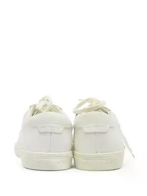 Saint Laurent Andy Calf Leather Lace Up Sneakers