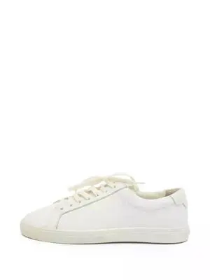 Saint Laurent Andy Calf Leather Lace Up Sneakers