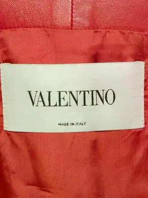 Valentino Garavani Floral-appliqué Leather Vest