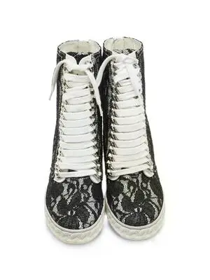 Casadei Lace Wedge Sneakers