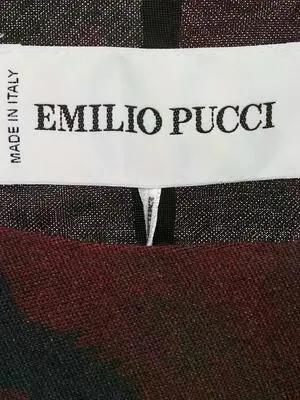 Emilio Pucci Printed Lace-trim Dress