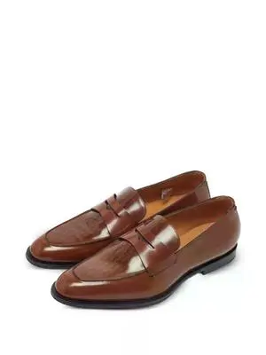 Dior Leather Loafers With Oblique Print