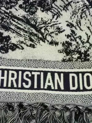 Dior Oblique-pattern Beach Towel