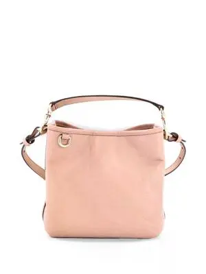 Gucci Gg Emblem Gg Embossed Leather Small Bucket Bag
