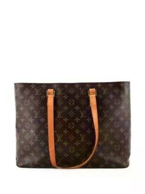 LOUIS VUITTON Luco Monogram Canvas Tote Bag - Brown