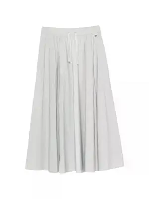Herno Drawstring Flared Midi Skirt - Grey