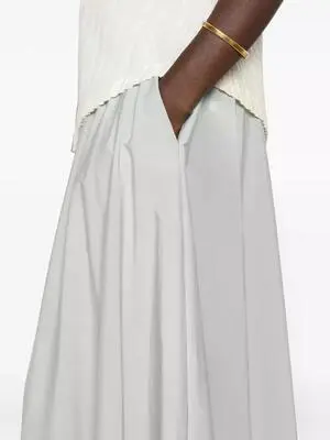 Herno Drawstring Flared Midi Skirt - Grey
