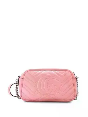 Gucci Matelassé Leather Shoulder Bag - Pink