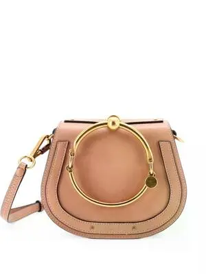 Chloé Nile Leather Small Crossbody Bag - Neutrals