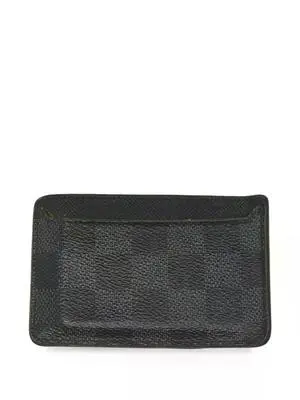 LOUIS VUITTON Neo Porte Cartes Damier Graphite Card Holder - Black