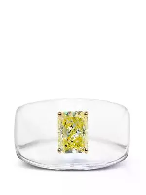 SOLO FOR DIAMONDS Radiant-cut Diamond Band Ring - Gold