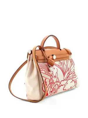 Hermès Herbag Zip Pegase Pop Toile And Leather 31 Shoulder Bag