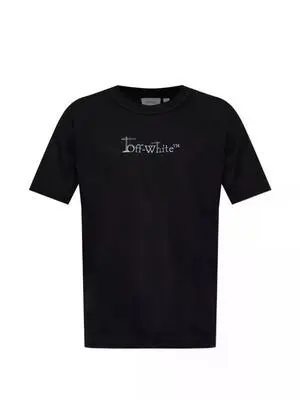 Off-White Logo-print Cotton T-shirt - Black