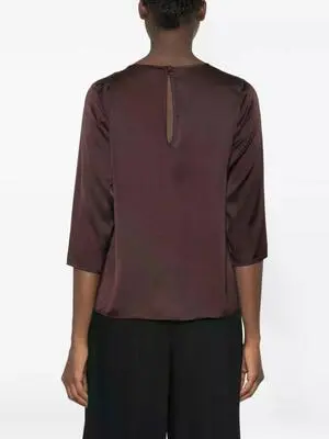 Imperial Satin Finish Three-quarter Sleeve Blouse