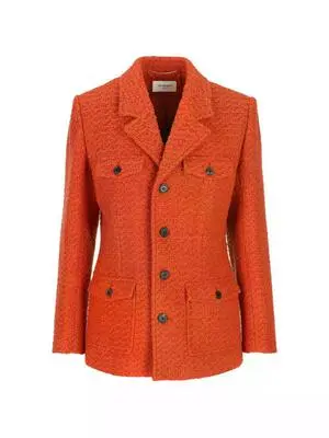 Saint Laurent Single-breasted Tweed Jacket