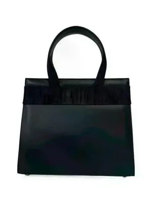 FERRAGAMO 20th Century Leather Vara Bow Satchel - Black