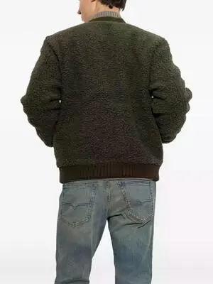 DIESEL® S-reds Fleece Bomber Jacket With Logo Patch