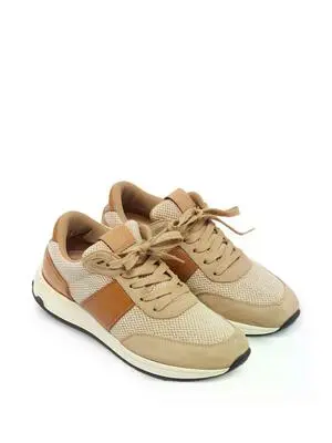 TOD'S Mesh Panelled Lace-up Sneakers - Neutrals