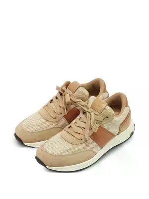 TOD'S Mesh Panelled Lace-up Sneakers - Neutrals