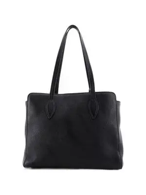 Prada Open Shopping Vitello Phenix Medium Tote Bag