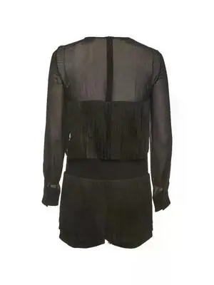 Moschino Tiered Fringe Playsuit