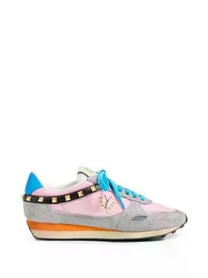Valentino Garavani Stud Up Runner Trainers With Butterfly Embroidery - Pink