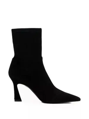 STUART WEITZMAN Vinnie Sculptural Heel Ankle Boots - Black