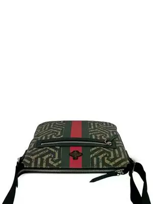 Gucci Gg Supreme Caleido Web Bee Crossbody Bag