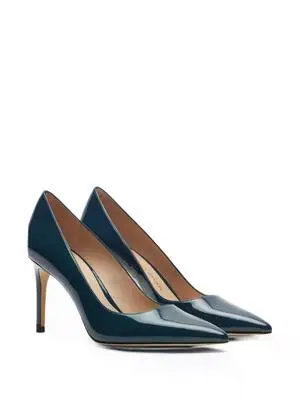 STUART WEITZMAN Patent Leather Pointed-toe Pumps
