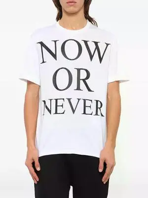 Neil Barrett Slogan-print T-shirt - White