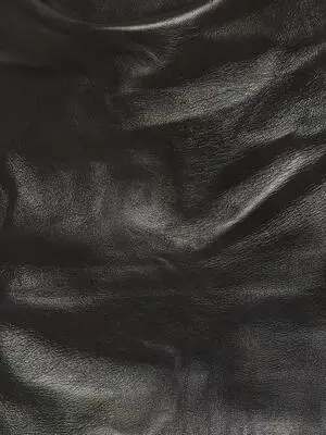 Magda Butrym Draped Leather Midi Skirt