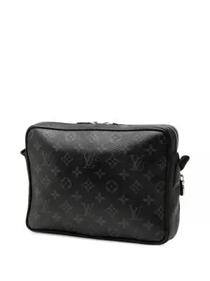 LOUIS VUITTON Monogram Taigarama Outdoor Messenger Bag - Black