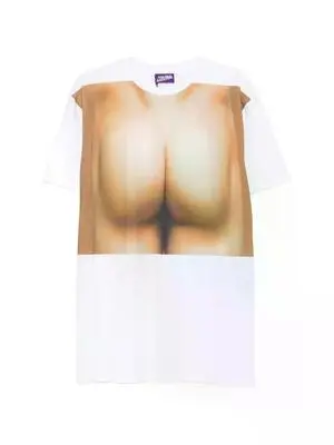 JEAN PAUL GAULTIER Trompe L'oeil Graphic-print T-shirt - White