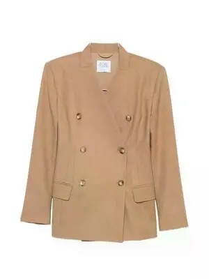 LE SULLY STUDIO Double-breasted Padded Shoulder Blazer