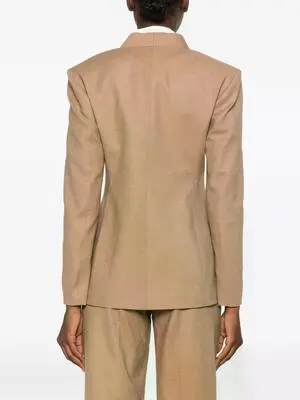 LE SULLY STUDIO Double-breasted Padded Shoulder Blazer