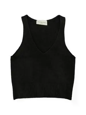 Brandon Maxwell Reese V-neck Knit Top