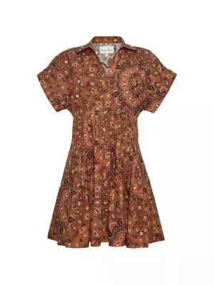 Cara Cara Bandana Print Shirt Dress