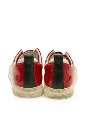 Pierre Hardy Patent Leather Slip-on Sneakers