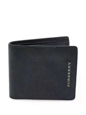 Burberry Logo-plaque Bifold Wallet - Black