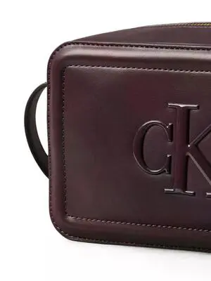 Calvin Klein Monogram Logo Embossed Camera Shoulder Bag