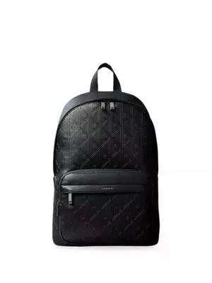Calvin Klein Monogram-embossed Backpack - Black
