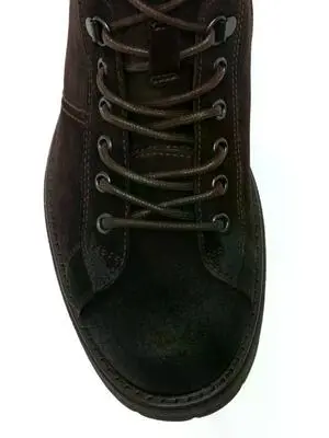 NEROGIARDINI Lace-up Suede Combat Boots