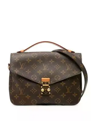 LOUIS VUITTON 2016 Monogram Pochette Metis Satchel - Brown