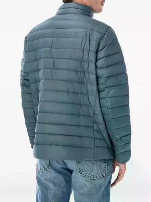 Patagonia Quilted Logo Patch Padded Coat - Blue