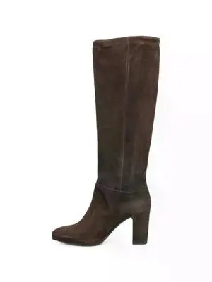 JULIE DEE Suede Block-heel Boots
