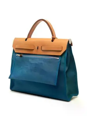 Hermès 2016 Herbag Zip 31 Satchel - Blue