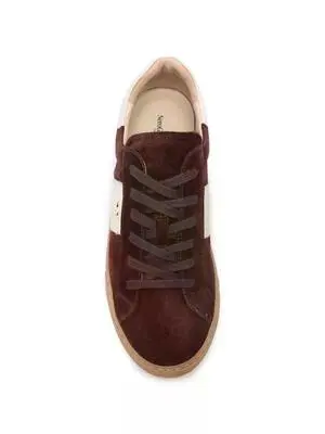 NEROGIARDINI Suede Contrast-panel Sneakers