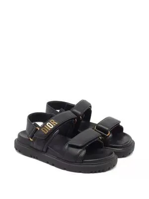 Dior Dioract Touch-strap Sandals - Black