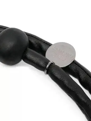 MARIA CALDERARA Leather Floral Detail Necklace